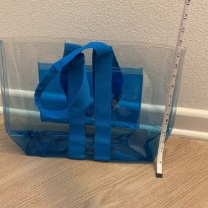 Bags | Clear Blue Tote Bag | Poshmark